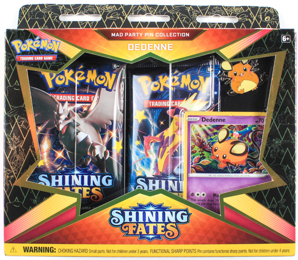 Pokemon Trading Card Game: Shining Fates Mad Party Pin Collection ...