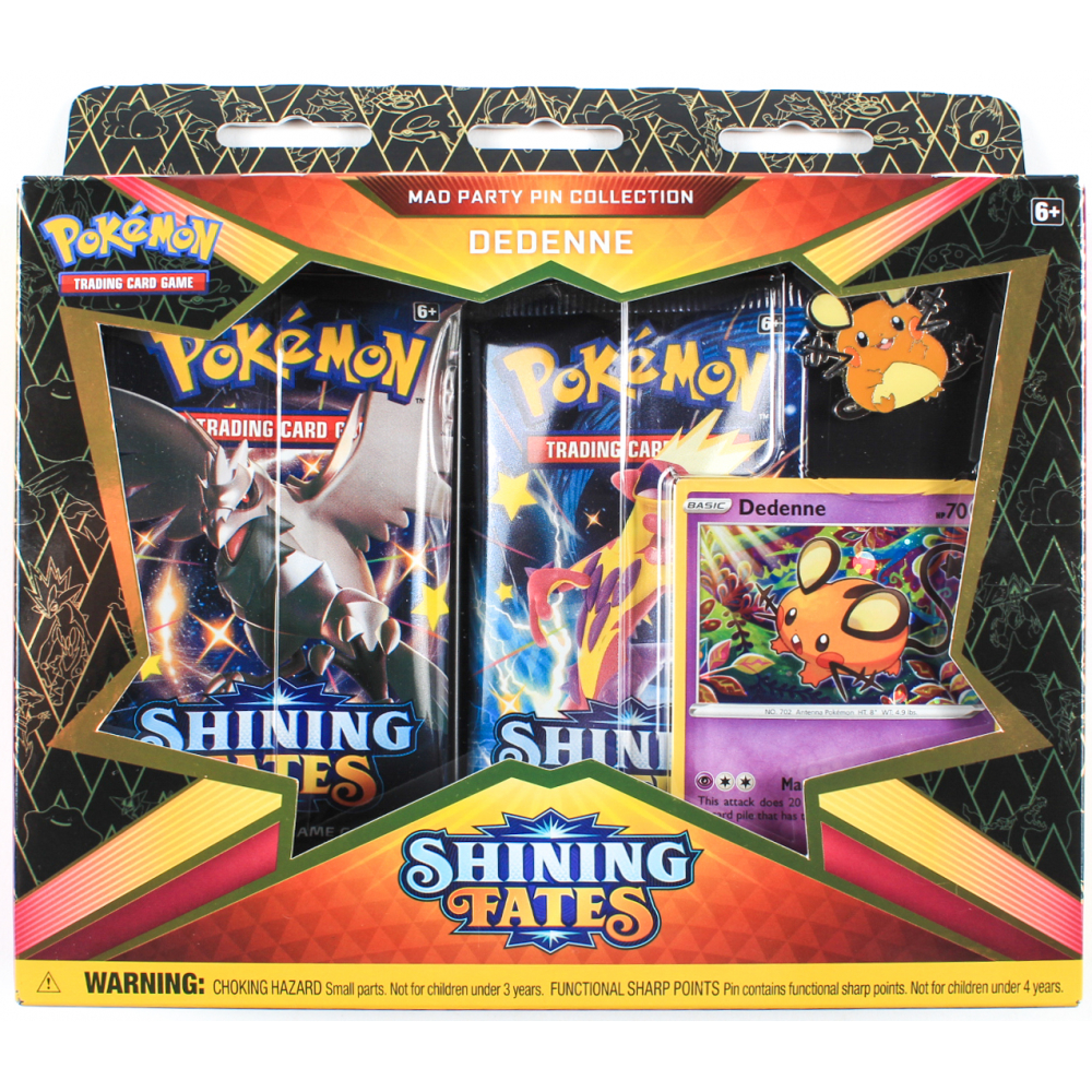 Pokemon Trading Card Game: Shining Fates Mad Party Pin Collection ...