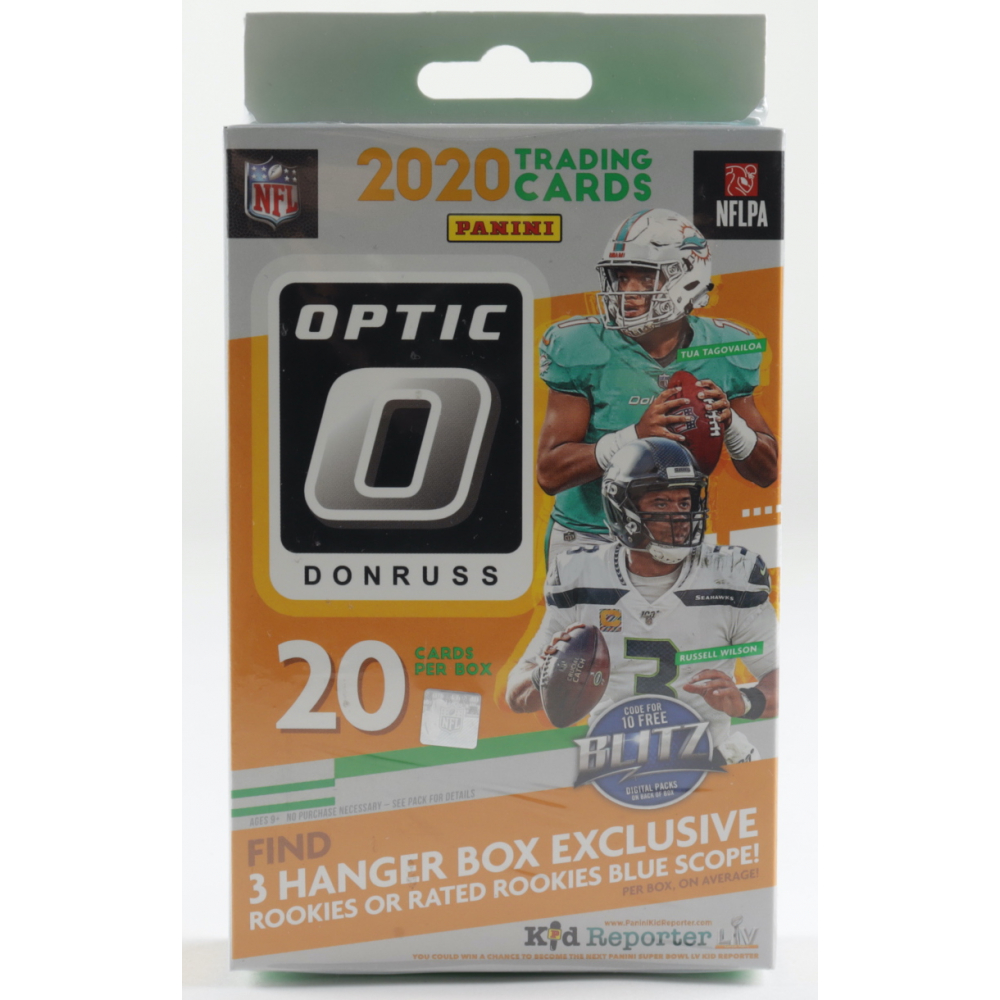 2020 Panini Donruss Optic NFL Football Hanger Box with (20) Cards ...