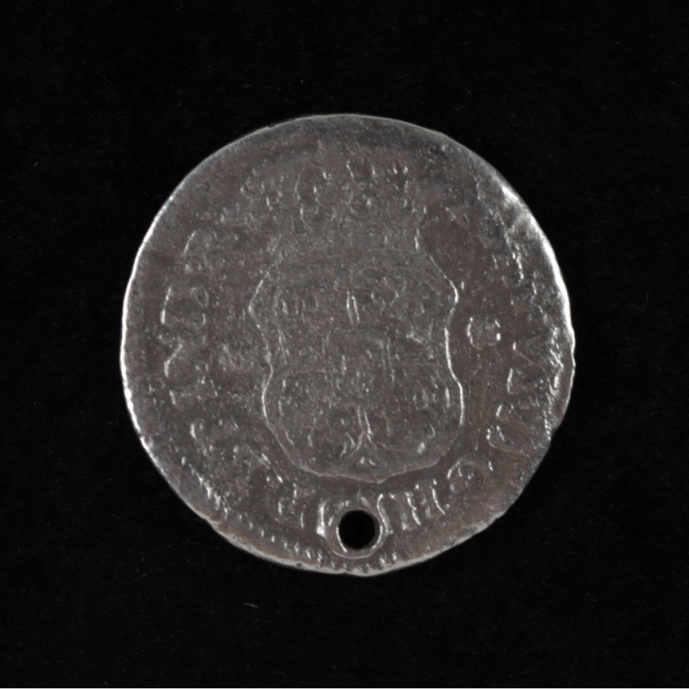 Spanish Colonial 1/2 Reale Silver Shipwreck Coin from the El Cazador ...