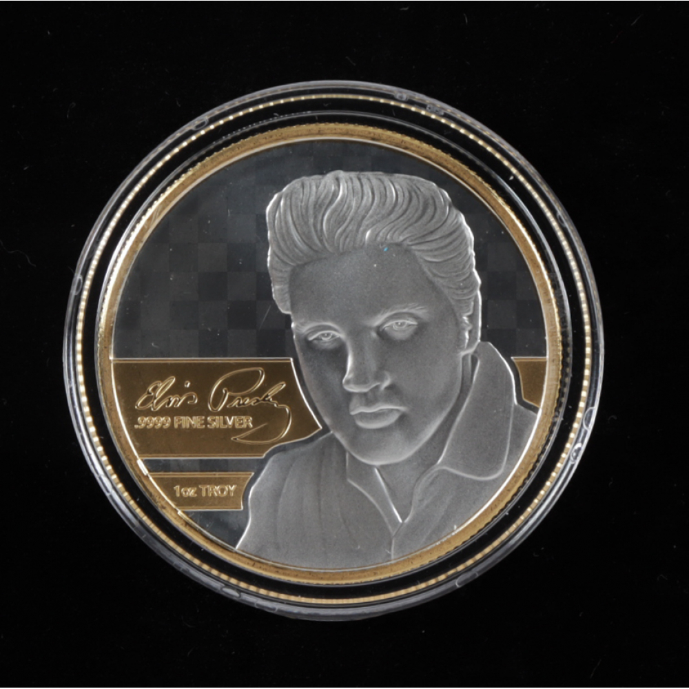 Elvis Presley Commemorative 1oz Silver Coin | Pristine Auction