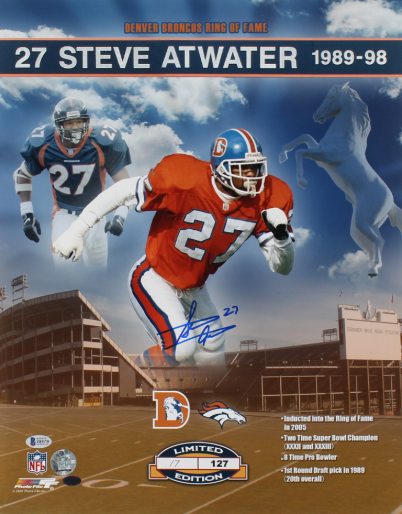 Steve Atwater Signed LE Broncos 16x20 Photo (Beckett COA) | Pristine ...