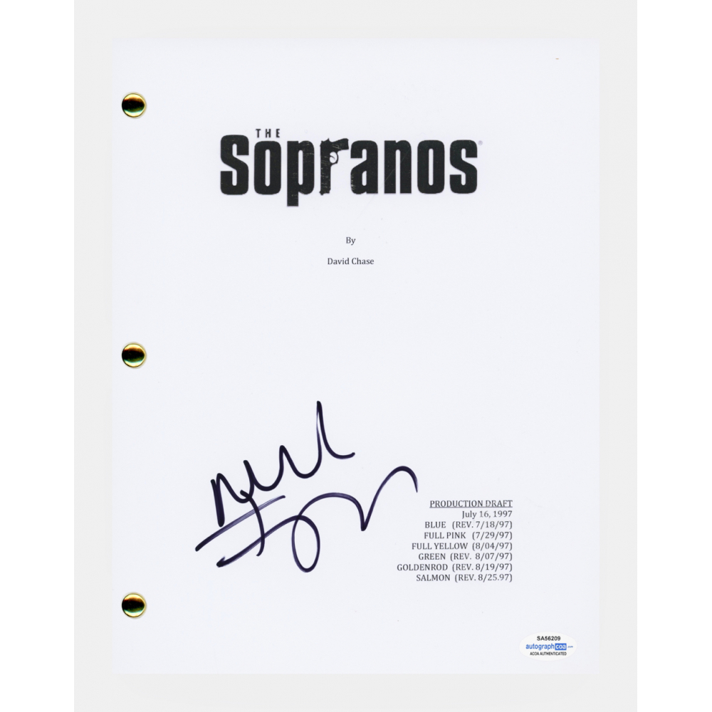 Michael Imperioli Signed "The Sopranos" Pilot Episode Script ...