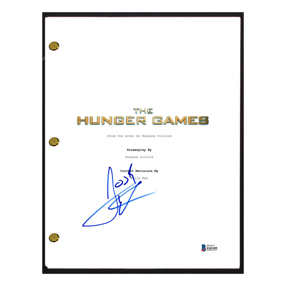 Josh Hutcherson Signed "The Hunger Games" Movie Script (Beckett COA ...