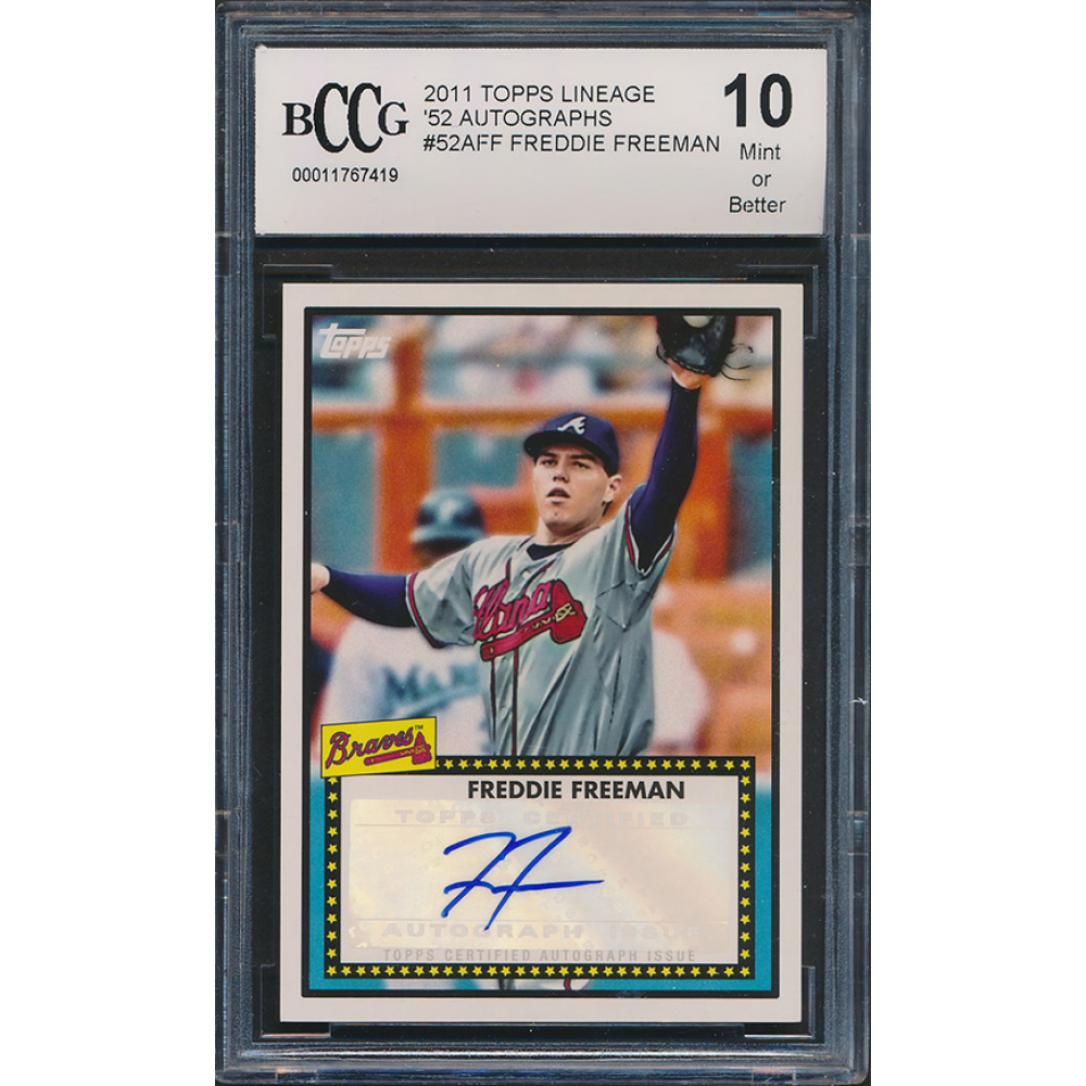 Freddie Freeman 011 Topps Lineage '52 Autographs #52AFF (BCCG 10 ...
