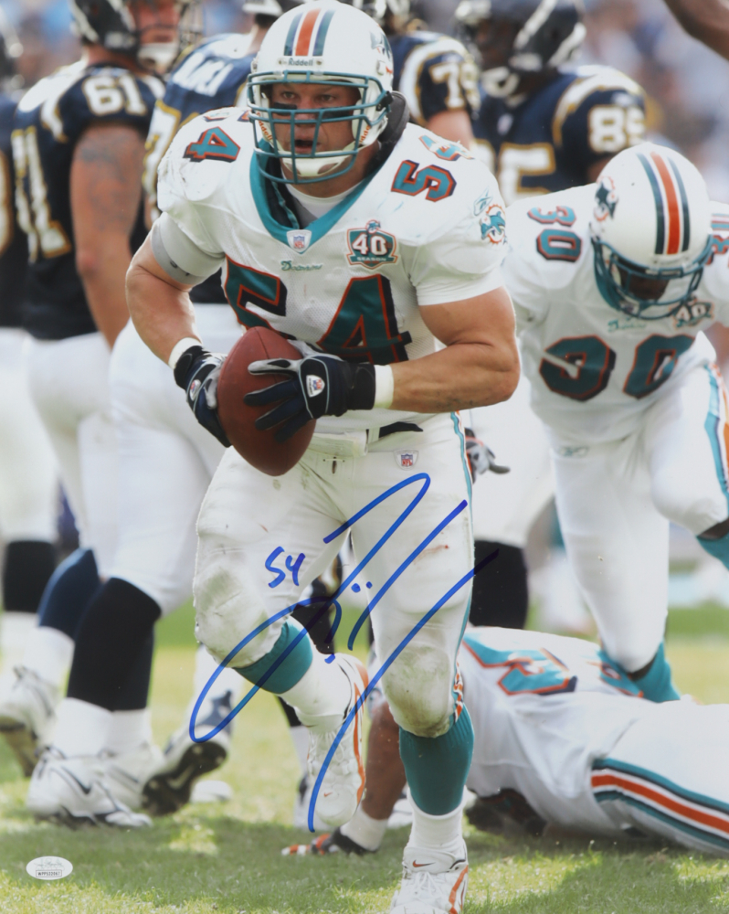 Zach Thomas Signed Dolphins 16x20 Photo (JSA COA) | Pristine Auction