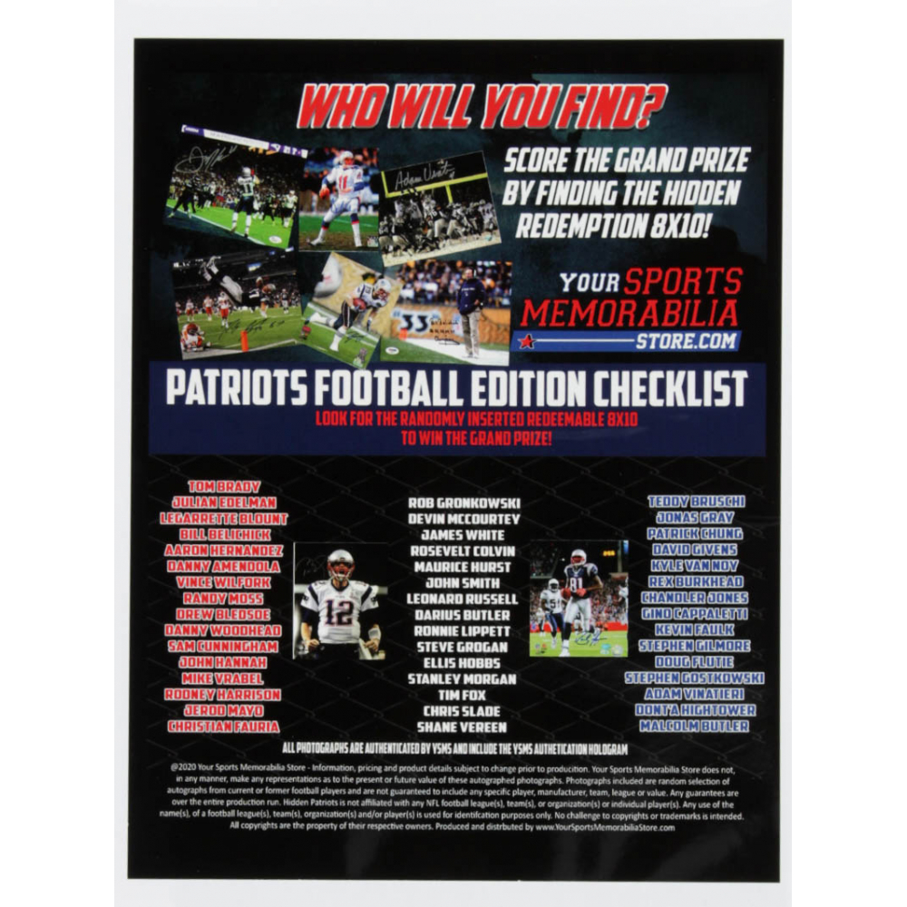 New England Patriots 8x10 Mystery Box | Pristine Auction
