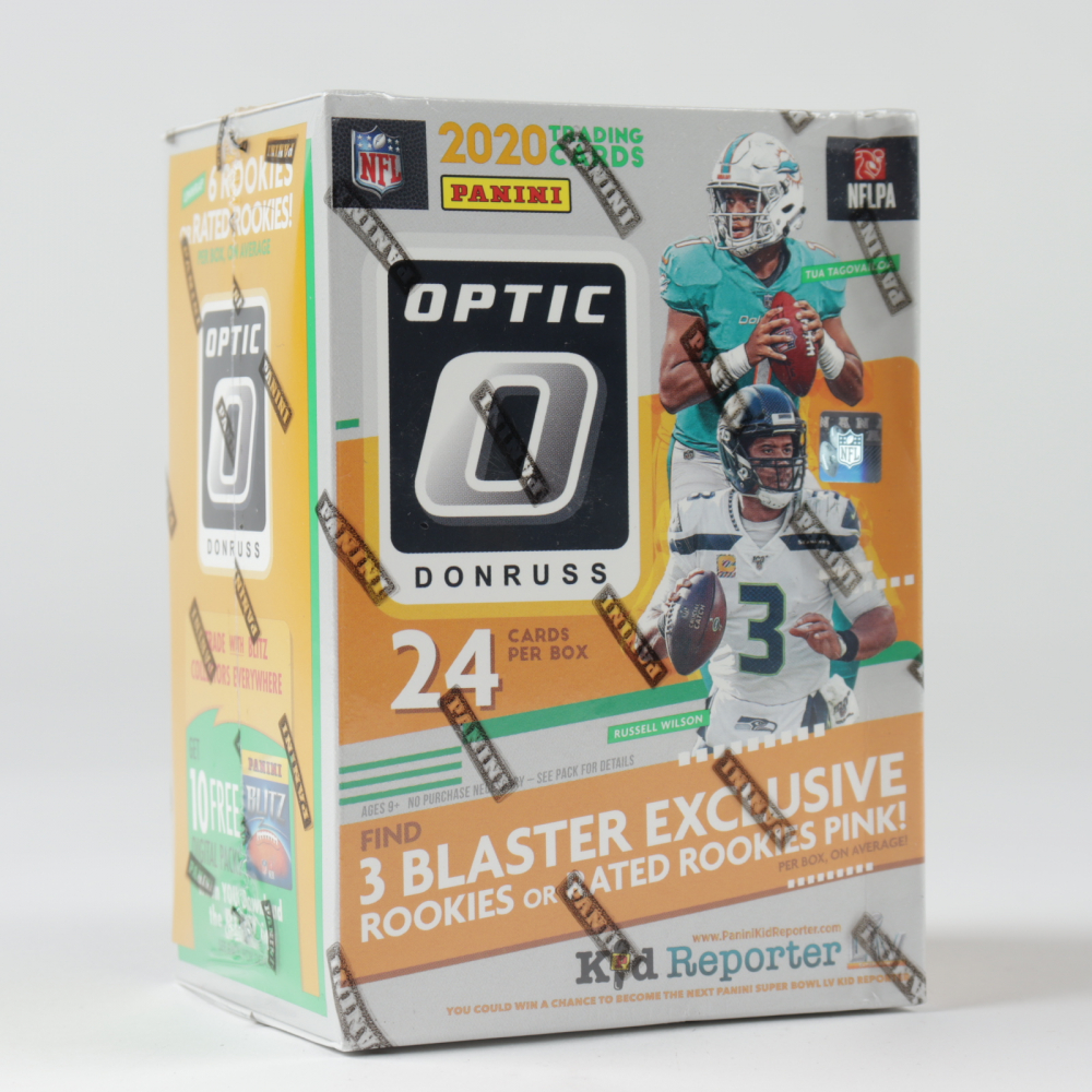 2020 Donruss Optic Football Blaster Box with (6) Packs | Pristine Auction