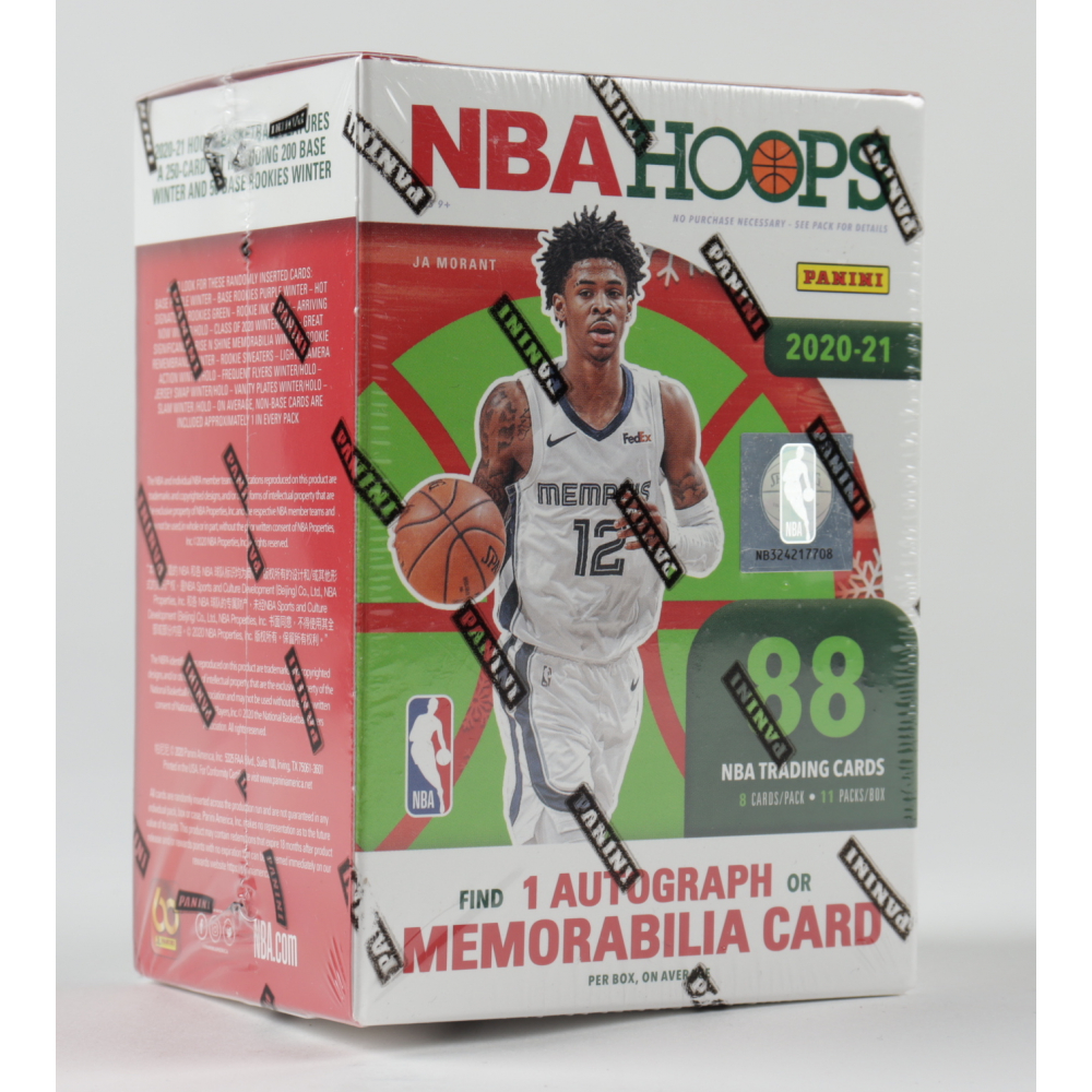 2020-21 Panini NBA Hoops Holiday Basketball Blaster Box with (11) Packs ...