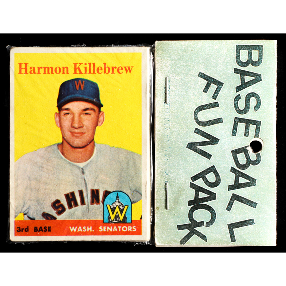 1958 Topps Baseball Card Fun Pack with (10) Cards (See Description ...