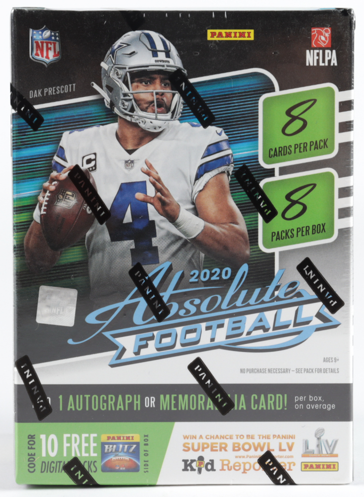 2020 Panini Absolute Football Blaster Box of (8) Packs | Pristine Auction