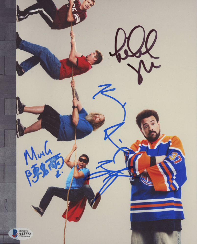 "Comic Book Men" 8x10 Photo Signed By Kevin Smith, Bryan Johnson, Ming ...