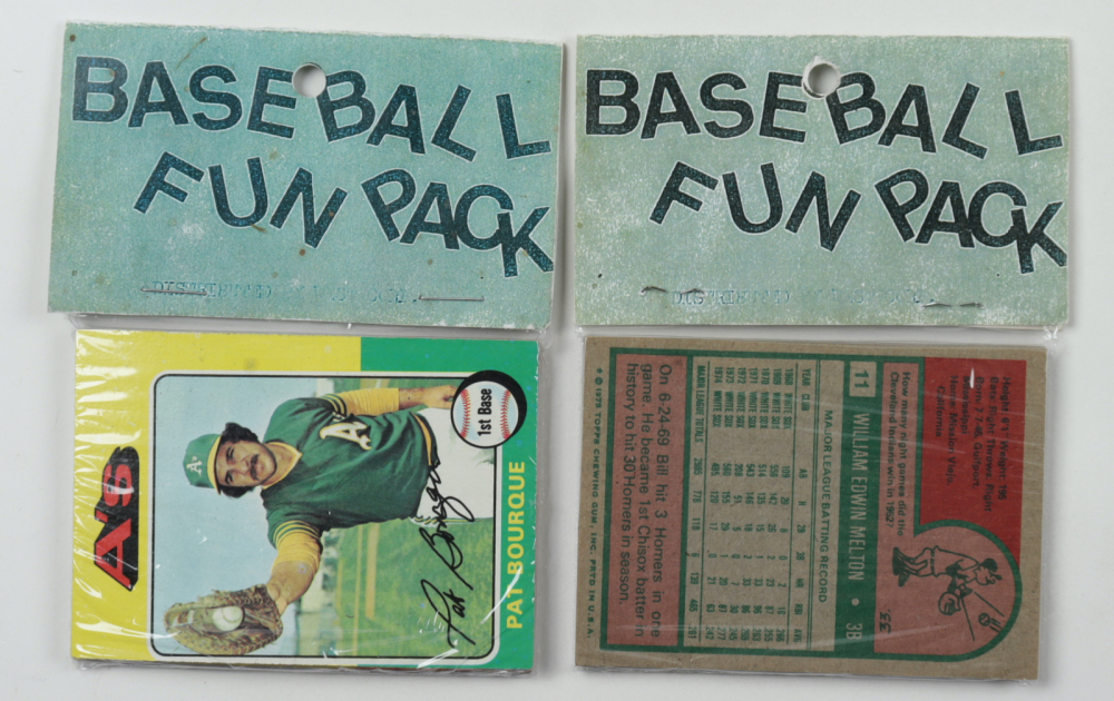 1975 Topps Baseball Card Fun Pack With (20) Packs (see Description