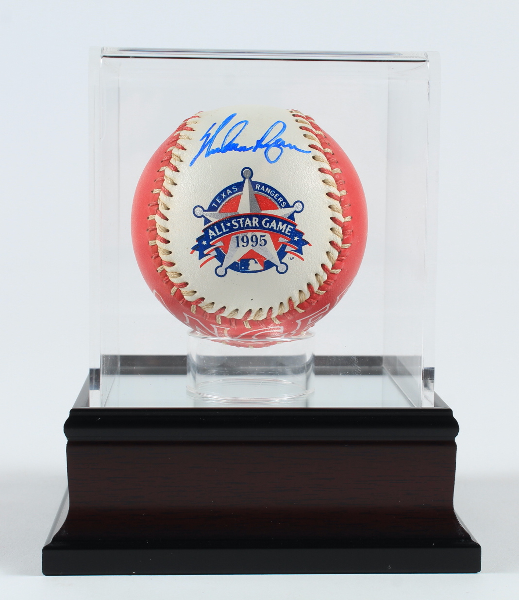 Nolan Ryan Signed 1995 Rangers All-Star Logo Baseball With Display Case (PSA COA) | Pristine Auction