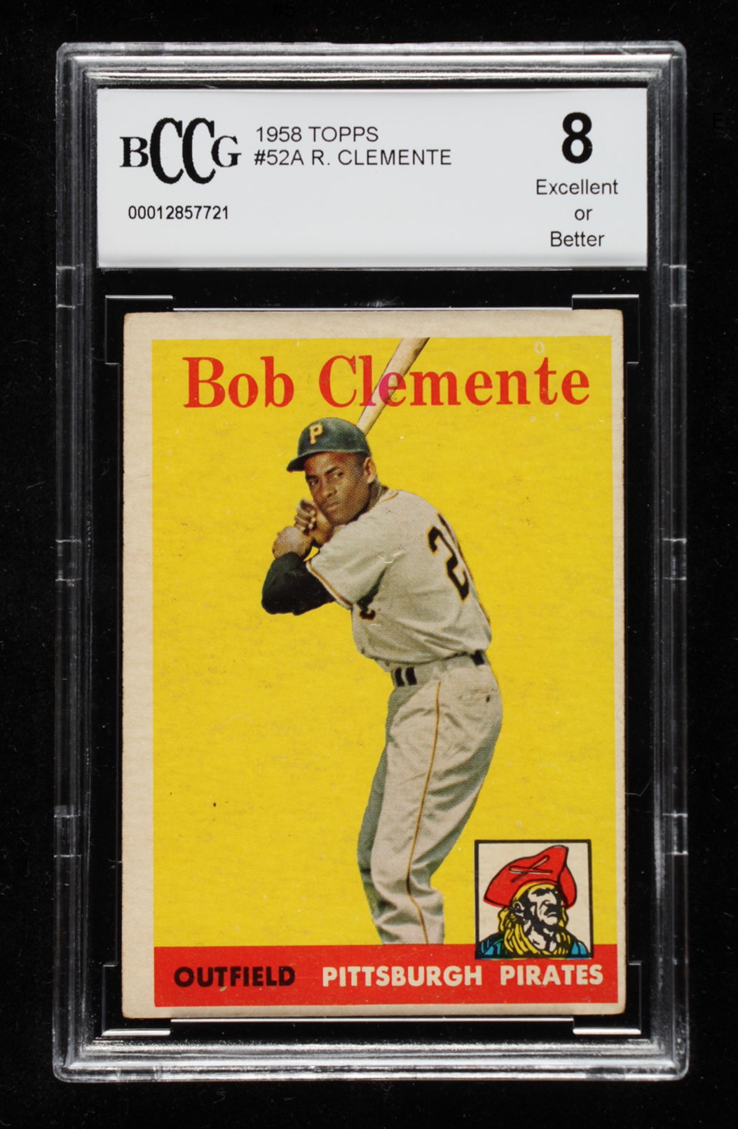 Roberto Clemente 1958 Topps #52A (BCCG 8) | Pristine Auction