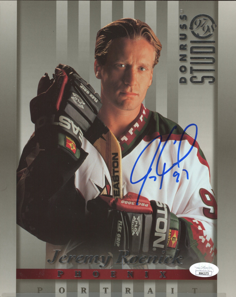 Jeremy Roenick Signed 1997-98 Studio Portraits 8x10 #30 (JSA COA ...