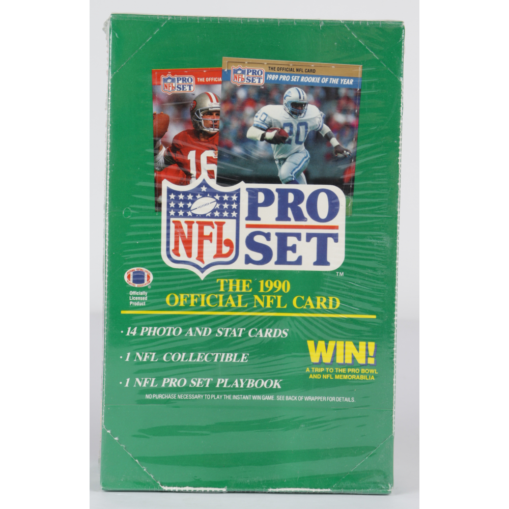 1990 NFL Pro Set Series 1 Football Wax Box of (36) Packs | Pristine Auction