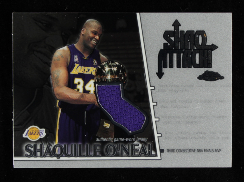 Shaquille O'Neal 2002-03 Topps Chrome Shaq Attack Relics #SAC5 ...