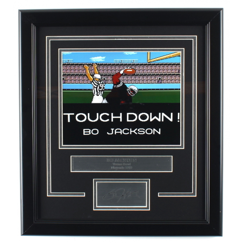 Bo Jackson "Tecmo Bowl" Raiders 16x19 Custom Framed Photo Display ...