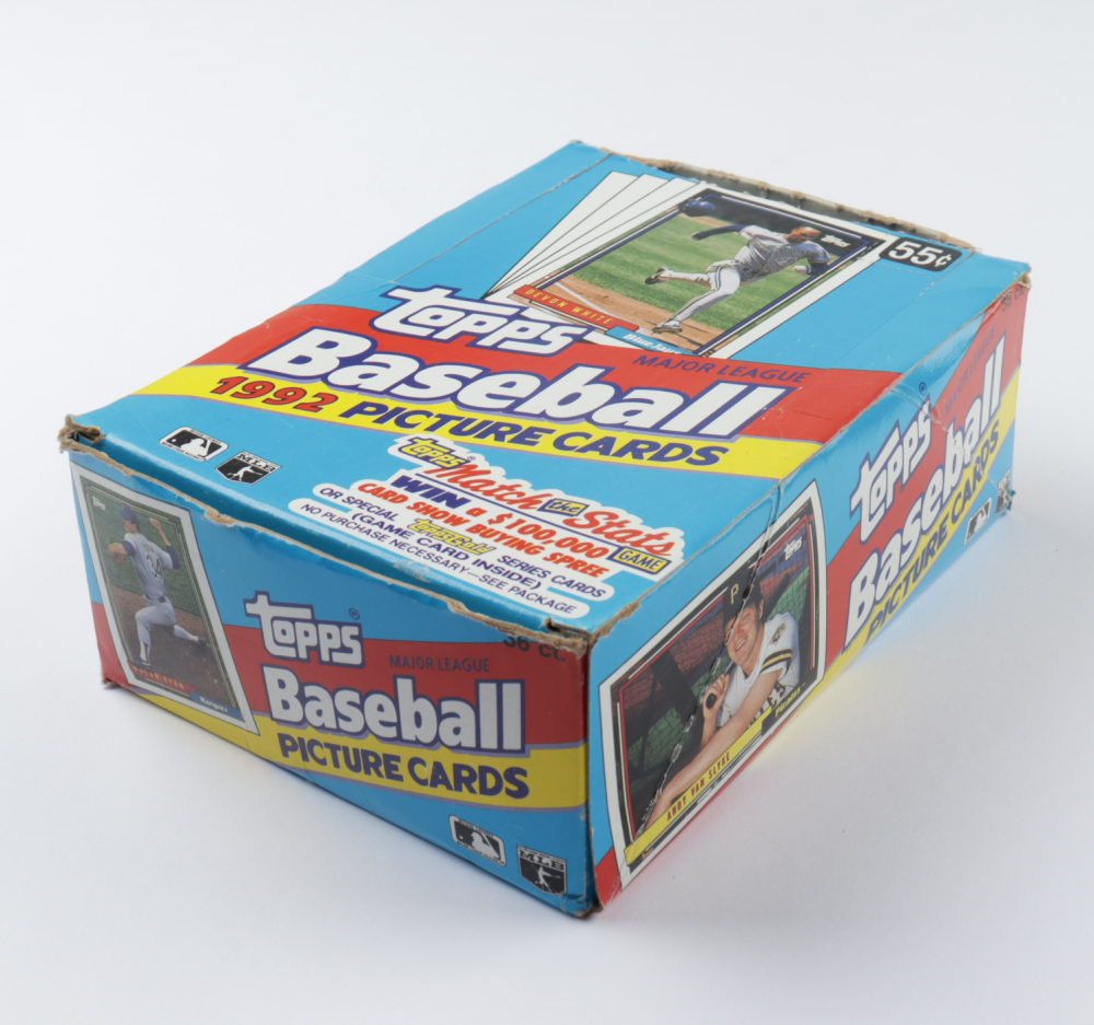 1992 Topps Baseball Wax Box with (36) Packs (See Description ...