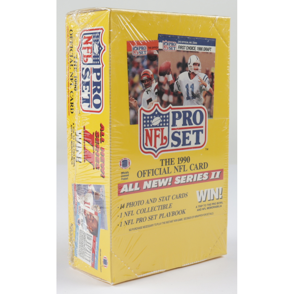 1990 NFL Pro Set Series 2 Football Wax Box of (36) Packs | Pristine Auction