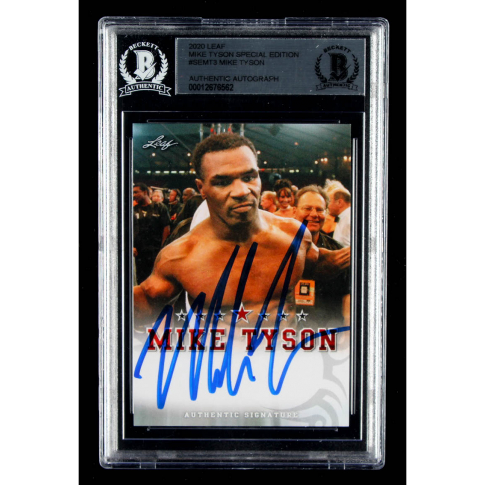 Mike Tyson 2020 Leaf Mike Tyson Special Edition Autographs #SEMT3 (BGS ...
