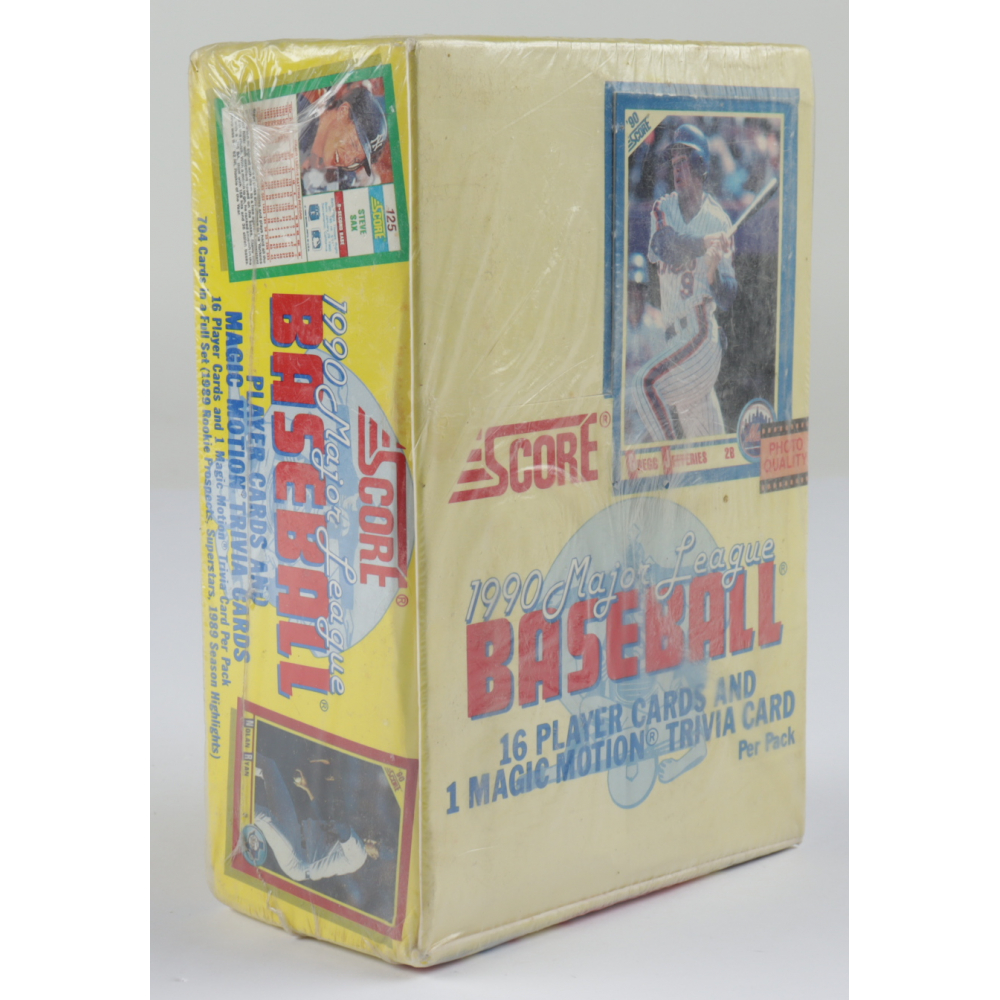 1990 Score Baseball Box with (36) Packs | Pristine Auction