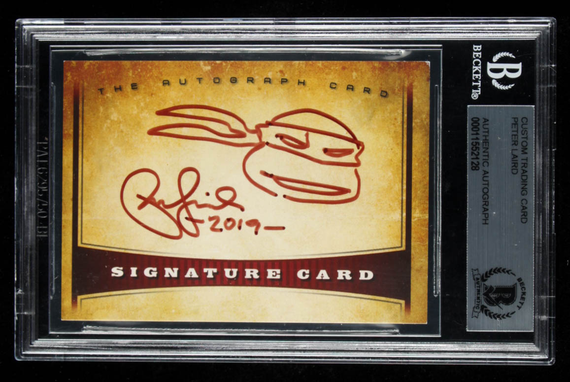 Peter Laird Signed 2016 The Autograph Card Series #AC01 Inscribed "2019 ...