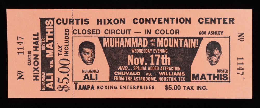 1971 Muhammad Ali vs. Buster Mathis Curtis Hixon Convention Center ...