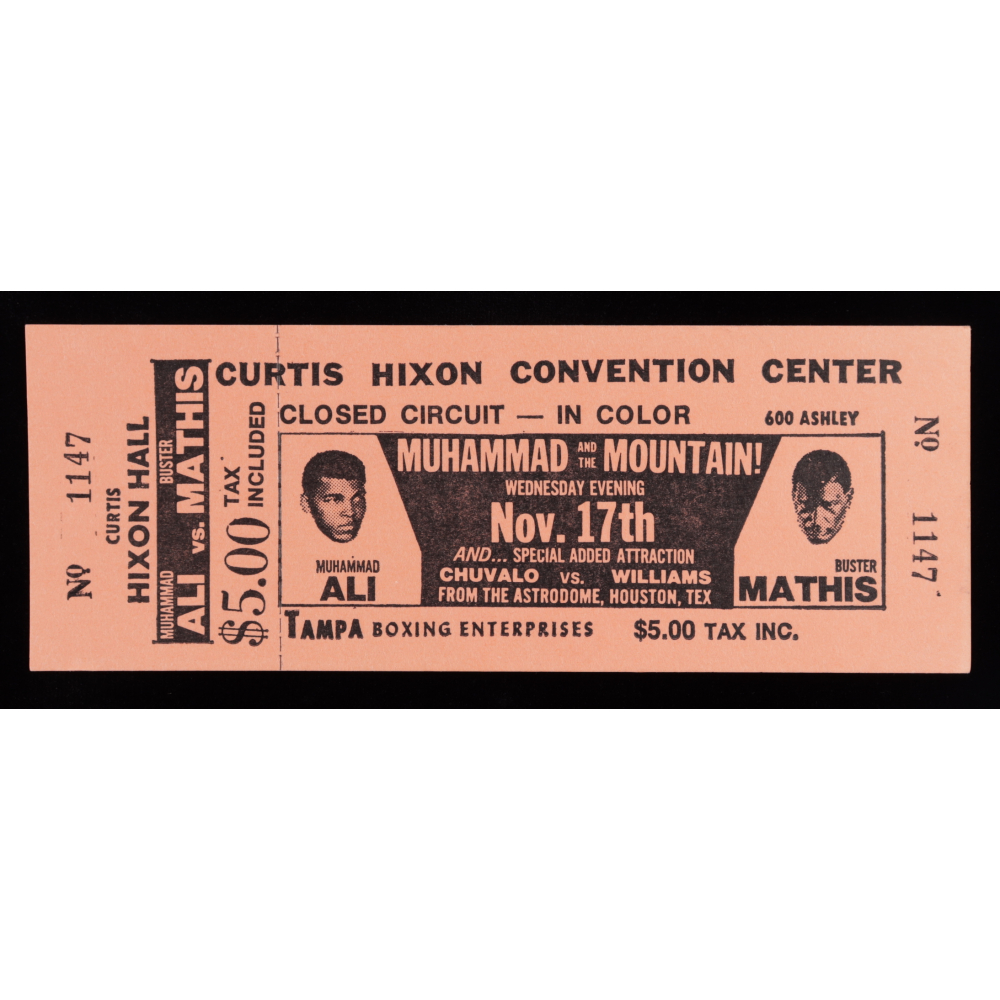 1971 Muhammad Ali vs. Buster Mathis Curtis Hixon Convention Center ...