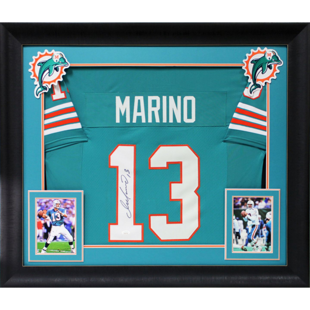 Dan Marino Signed Custom Framed Jersey Display (JSA) | Pristine Auction