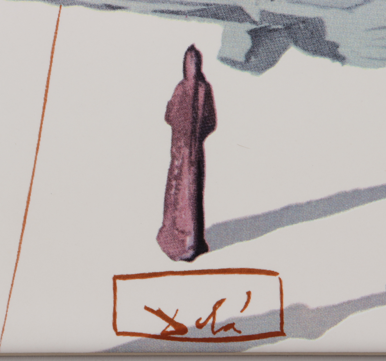 Salvador Dali "The Simonists" Limited Edition 8x10 Glazed Ceramic Tile ...