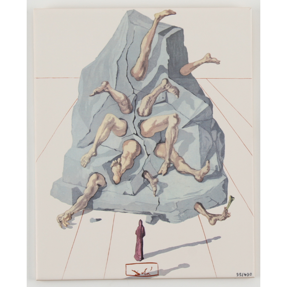 Salvador Dali "The Simonists" Limited Edition 8x10 Glazed Ceramic Tile ...