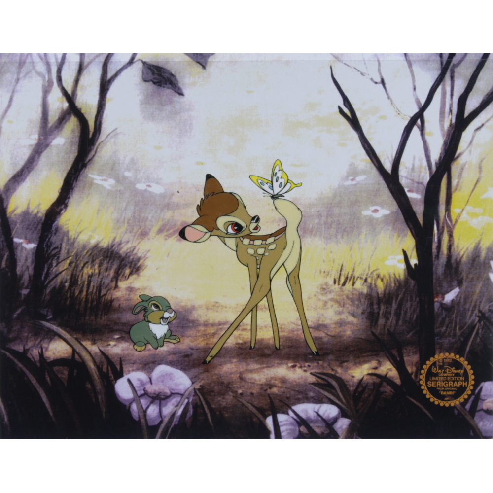 Walt Disney's "Bambi" LE 11x14 (2) Piece Animation Serigraph Cel with ...