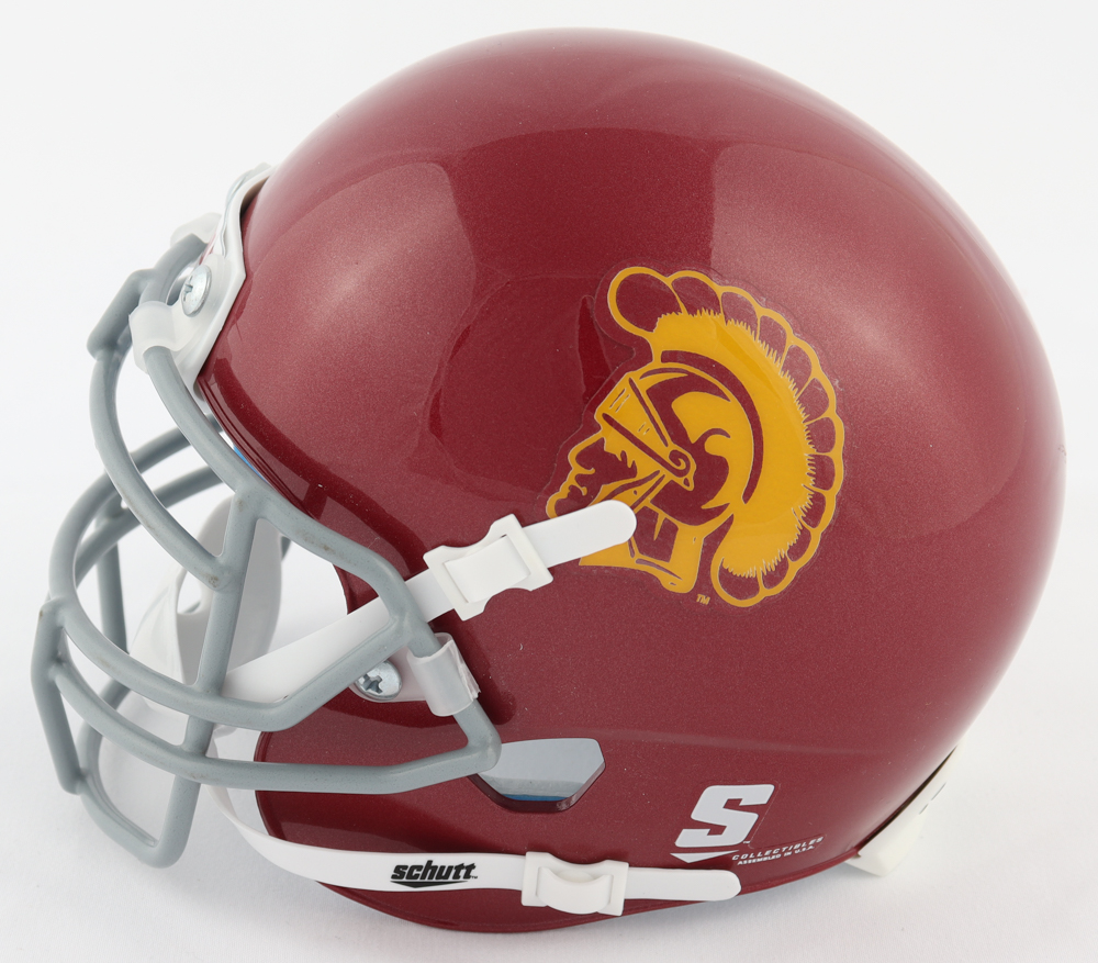 Amon-Ra St. Brown Signed USC Trojans Mini Helmet (Beckett COA ...