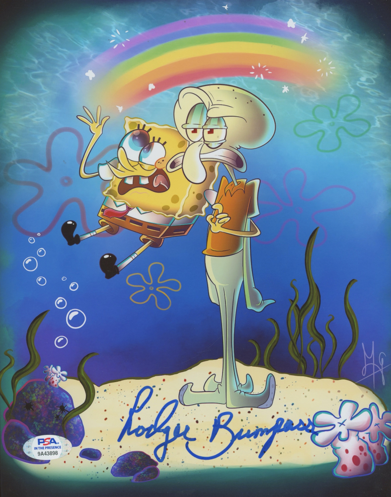 Rodger Bumpass Signed "Spongebob Squarepants" 8x10 Photo (PSA COA ...