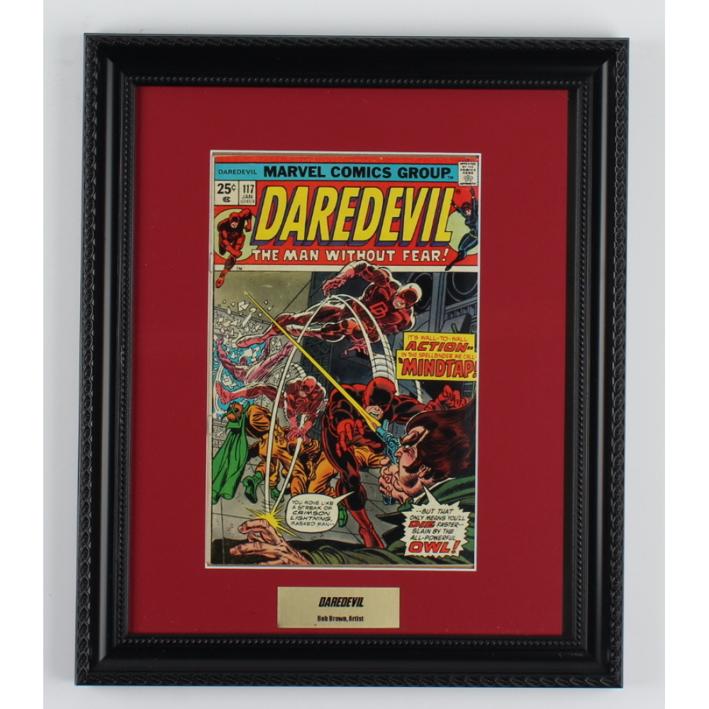 Vintage 1975 "Daredevil" Issue #117 Marvel 13.5x16.5 Custom Framed ...