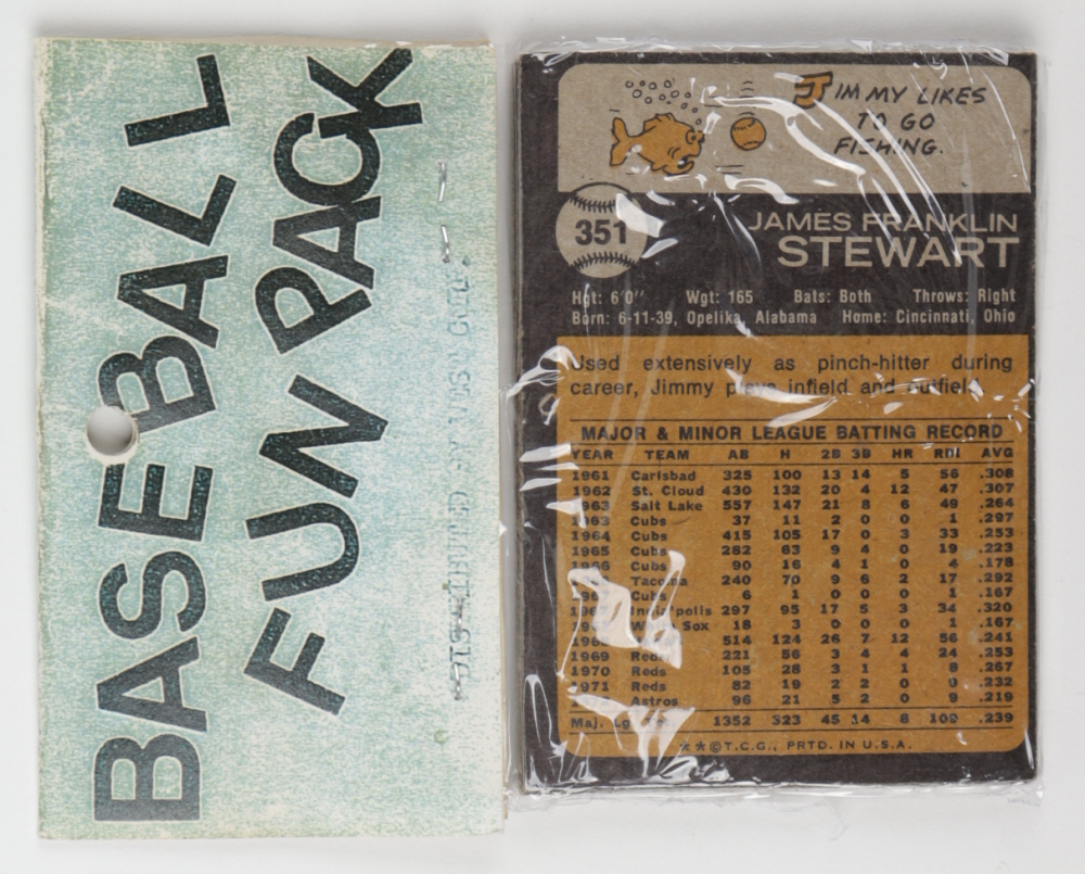 1973 Topps Baseball Card Fun Pack with (10) Cards (See Description ...
