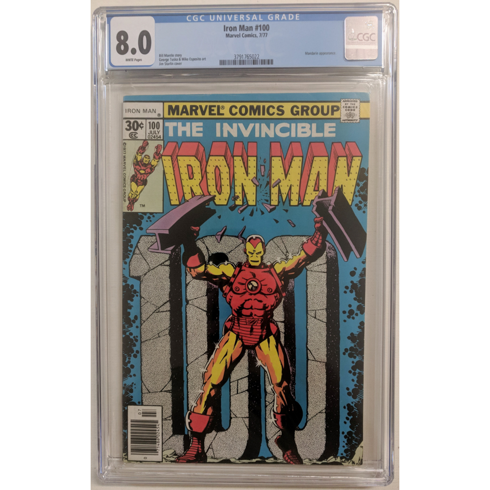 1977 "Iron Man" Issue #100 Marvel Comic Book (CGC 8.0) | Pristine Auction