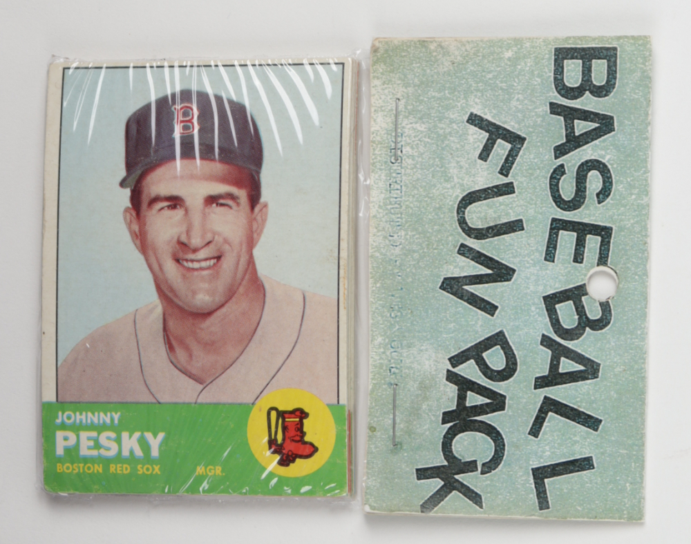 1963 Topps Baseball Card Fun Pack with (10) Cards (See Description ...