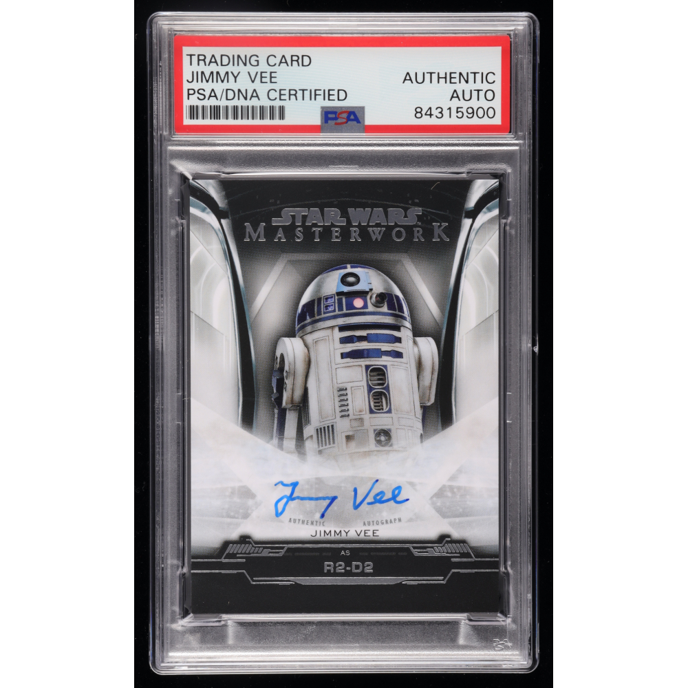 Jimmy Vee as R2-D2 2018 Star Wars Masterwork Autographs #AJV (PSA ...