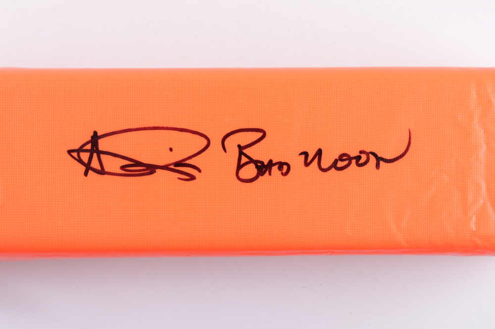 Andre Rison Signed Endzone Pylon Inscribed "Bad Moon" (Schwartz COA ...