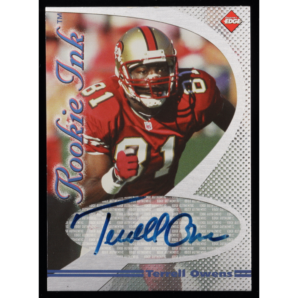Terrell Owens 1998 Collector's Edge First Place Rookie Ink #29 ...