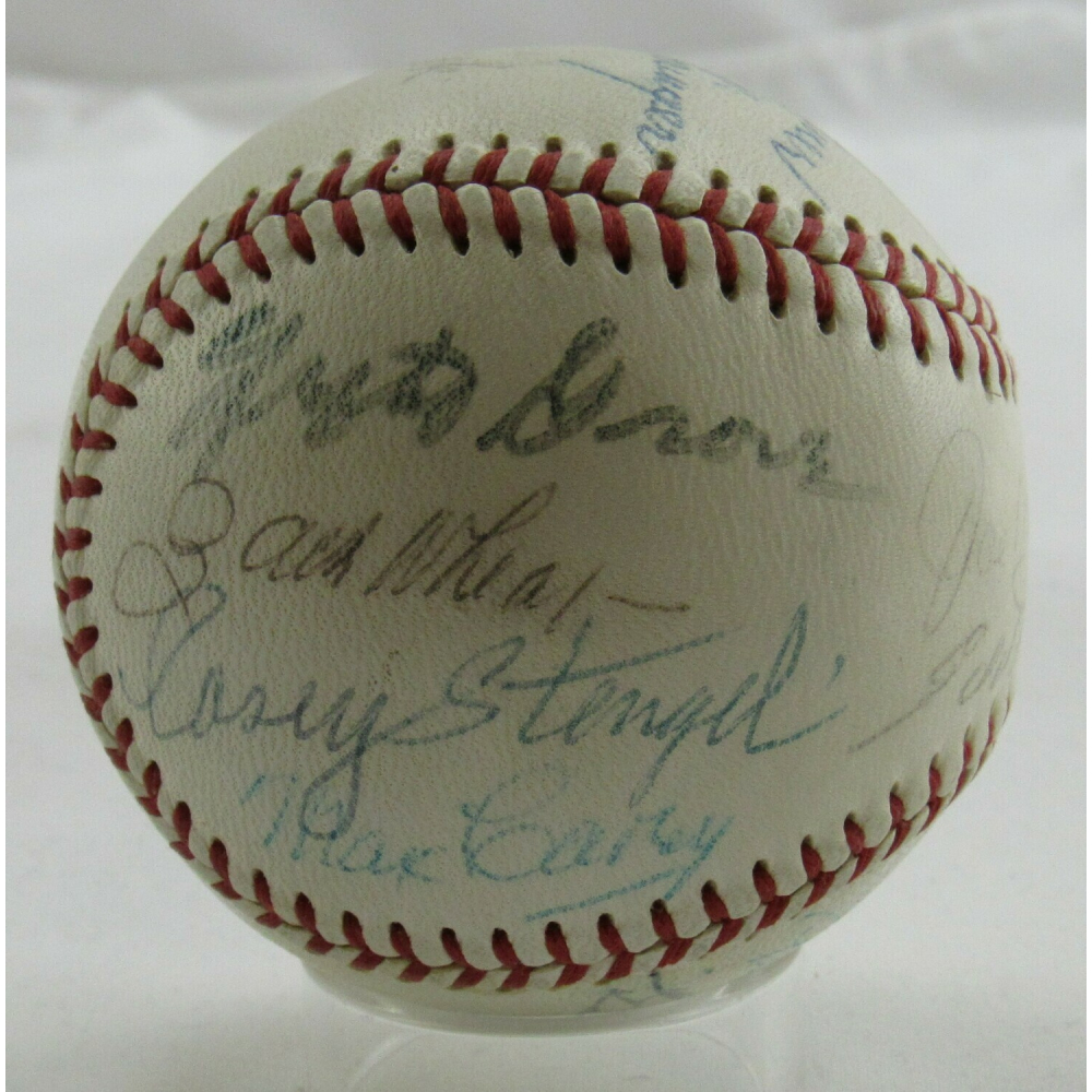 ONL Baseball Signed by (16) with Joe Medwick, Edd Roush, Lefty Grove ...
