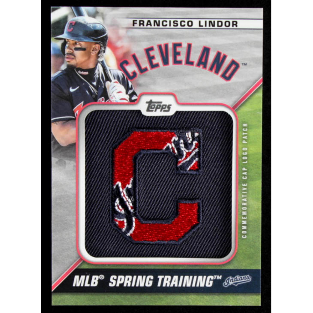 Francisco Lindor 2021 Topps Spring Training Cap Logos #STCLFL ...