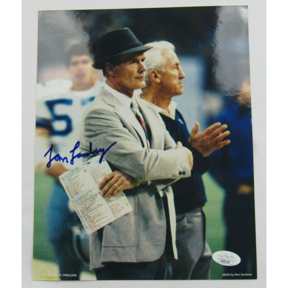 Tom Landry Signed Cowboys 8x10 Photo (JSA Hologram) | Pristine Auction