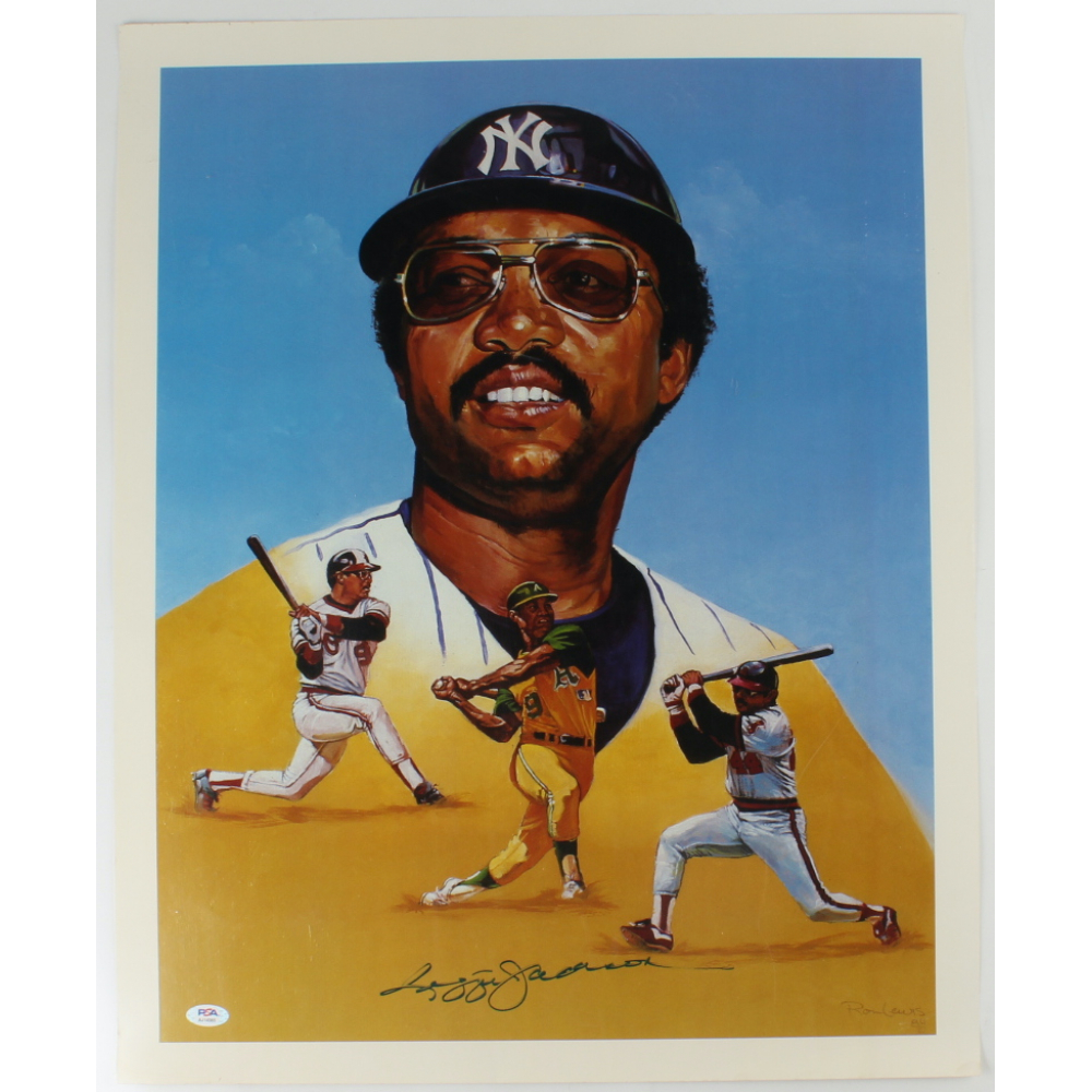 Reggie Jackson Signed Yankees 20x25 Poster Print (PSA COA) | Pristine ...