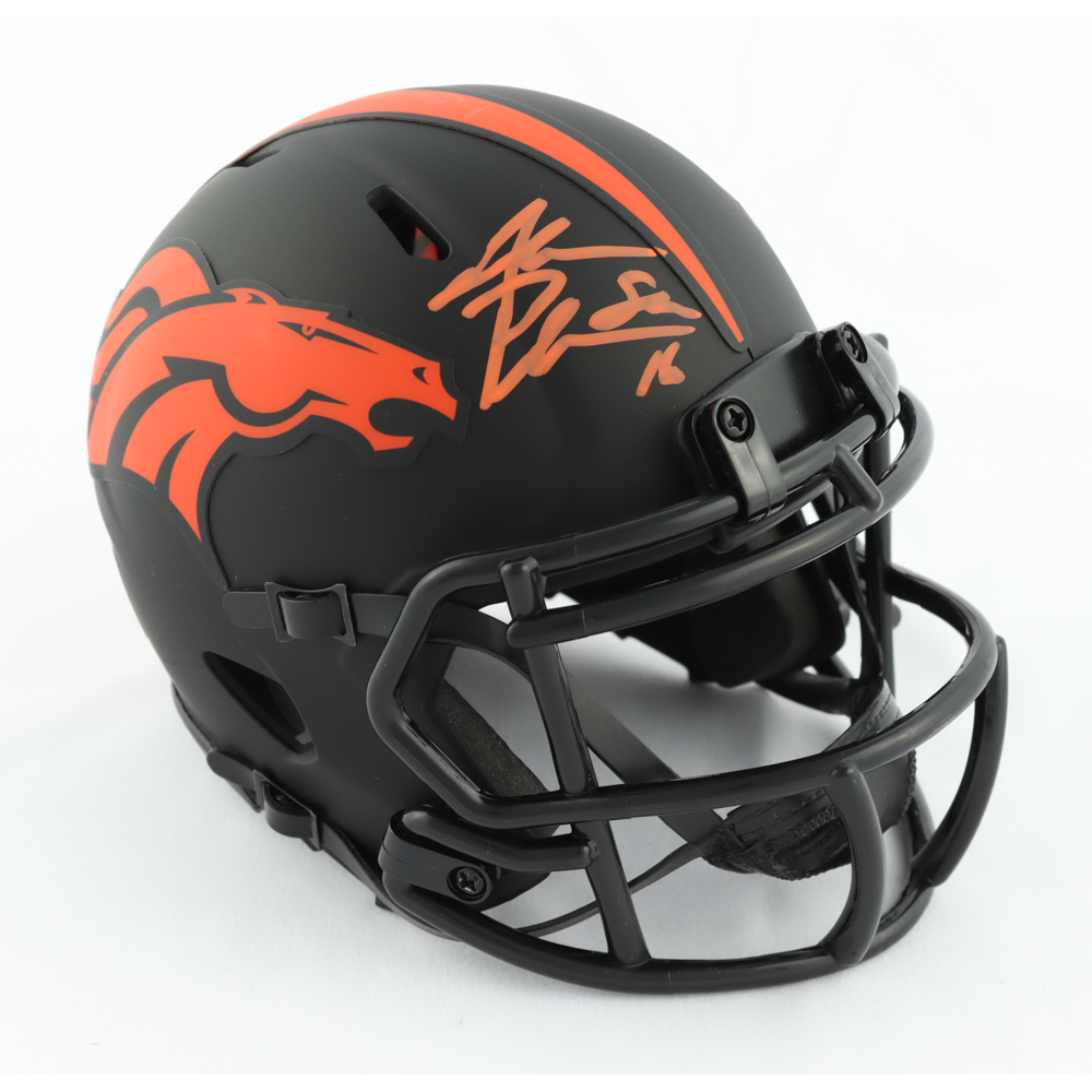 Jake "The Snake" Plummer Signed Broncos Eclipse Alternate Speed Mini ...