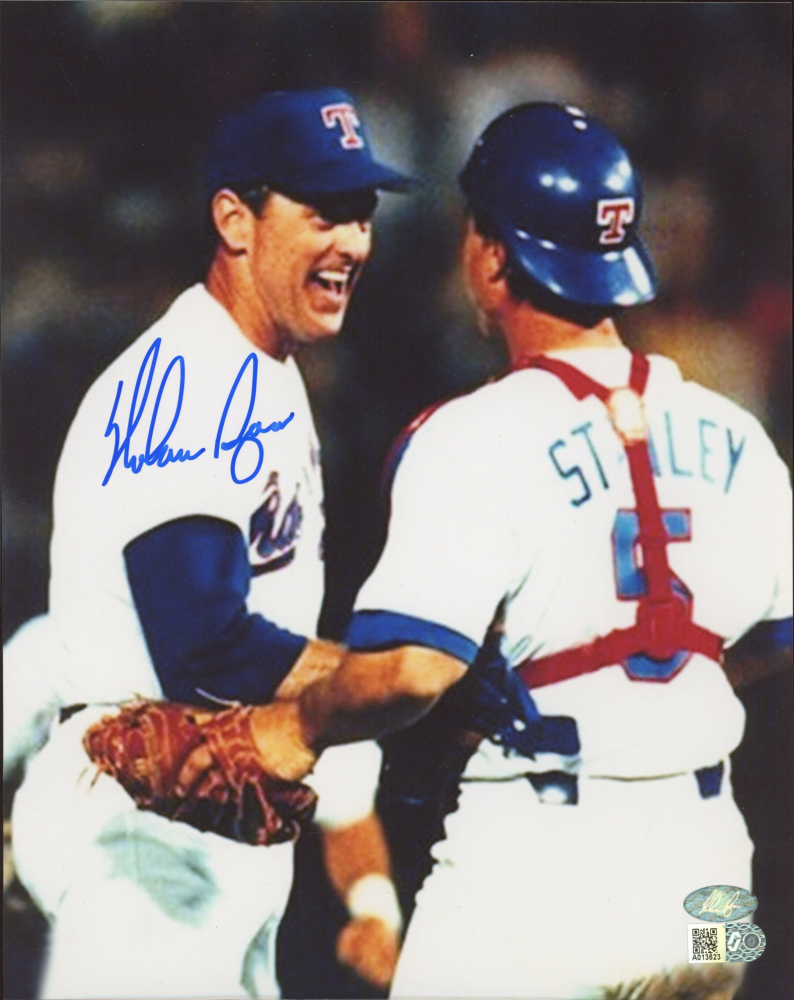 Nolan Ryan Signed Rangers 8x10 Photo (AI Verified Hologram & Ryan ...