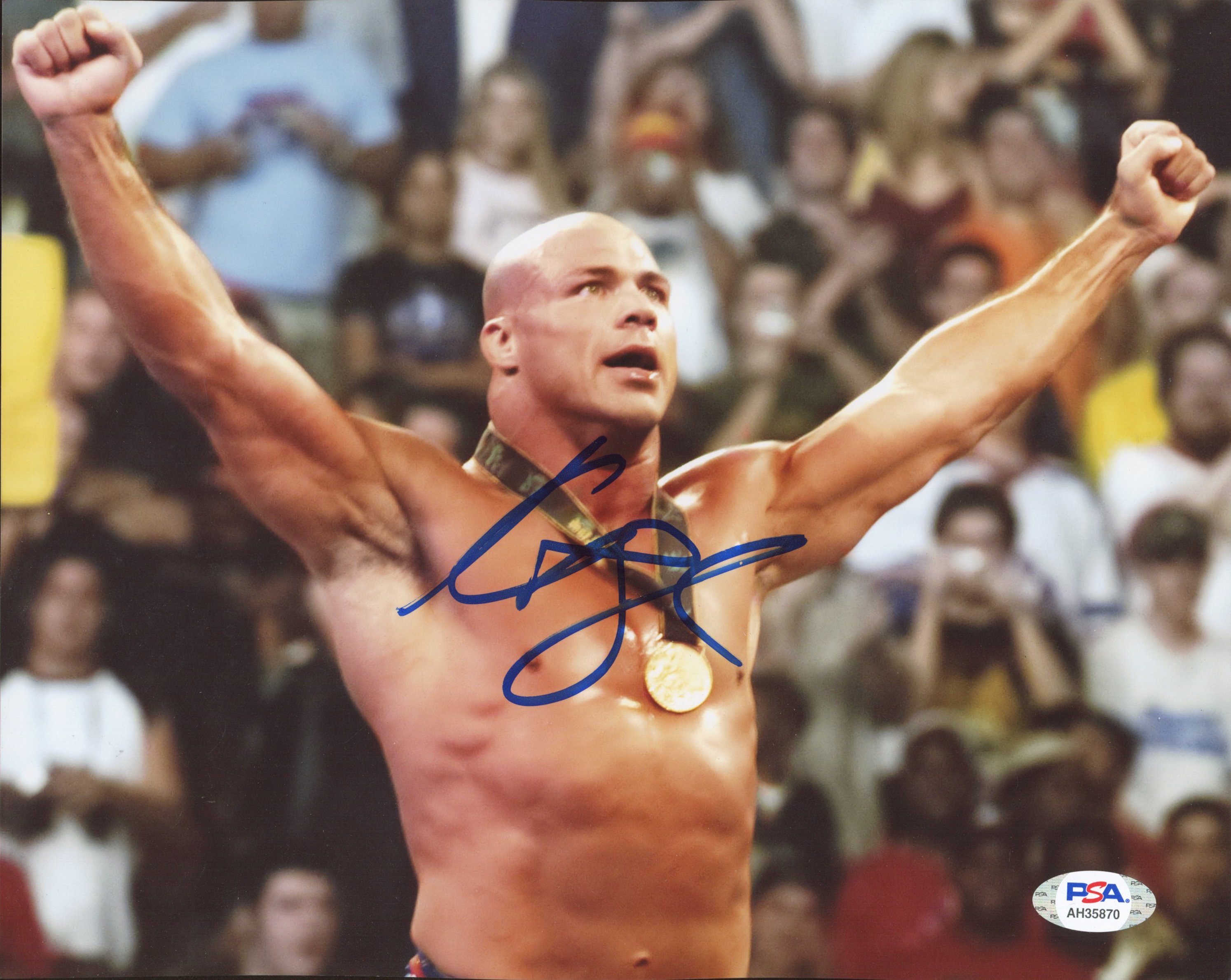 Kurt Angle Signed WWE 8x10 Photo (PSA) | Pristine Auction
